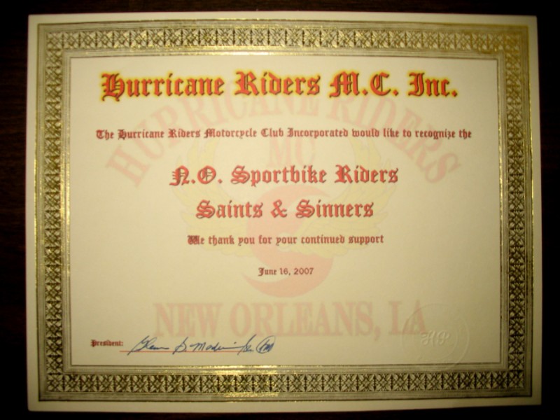 Saints and Sinners Motorcycle Club